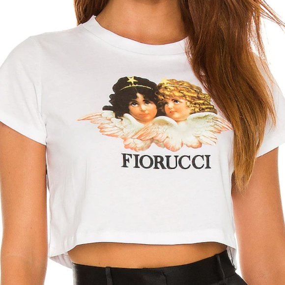 Fiorucci | Tops | Fiorucci Vintage Angels Cropped Tee | Poshmark